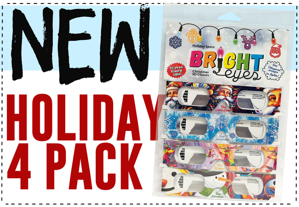 Holiday Specs 3D Christmas Glasses | Snowman & Santa 3D Glasses - www ...